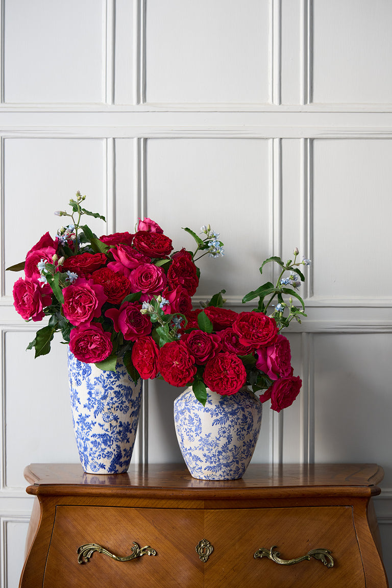 How to Style Berry Reds | David Austin Rose Bouquets